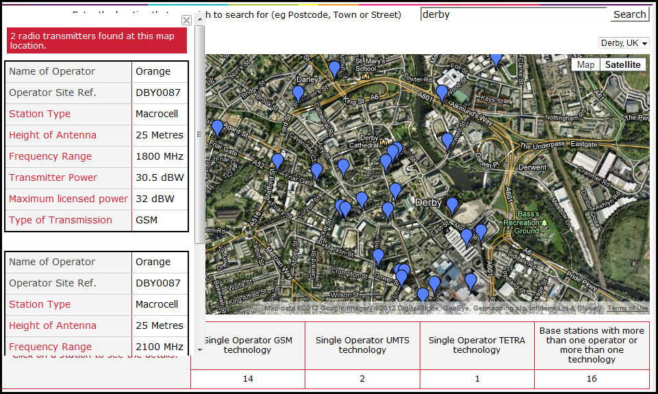 www.derbyphotos.co.uk - The blog by Andy Savage: How to find GSM towers ...