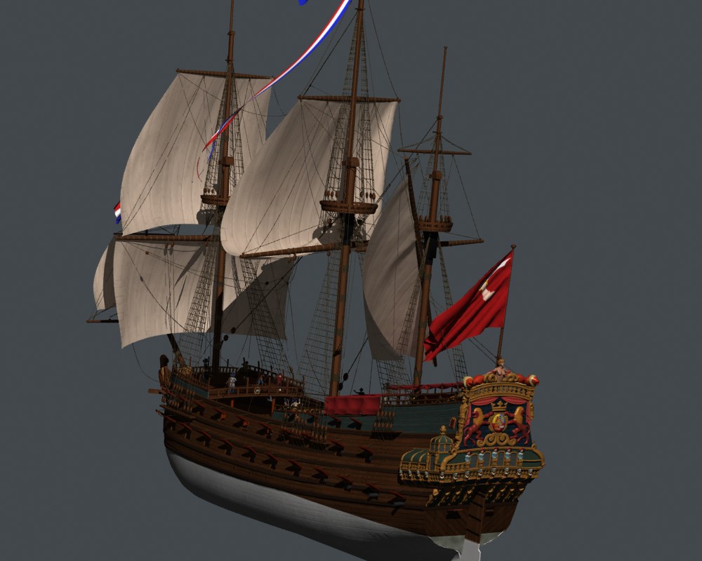 Recreating the ships of the 17th century: Work in progress: the Brederode