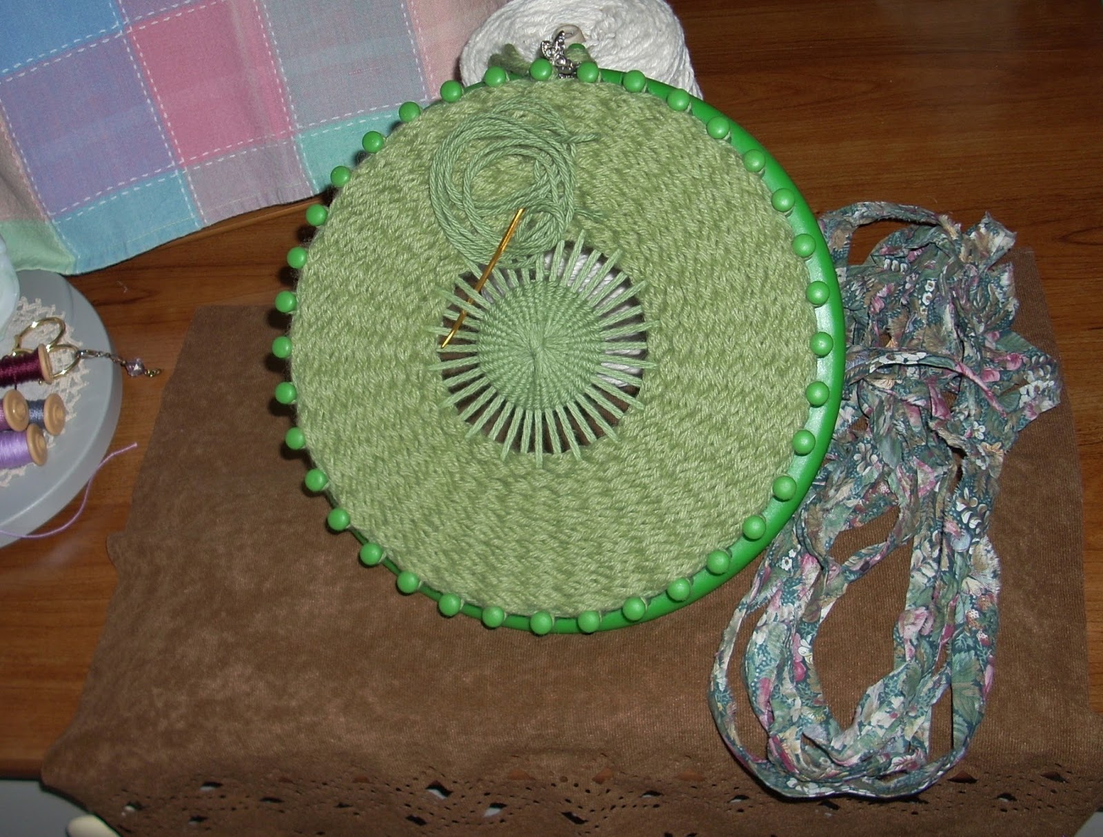 HeartSong Studio: iCord Circle Weave Hot Pad