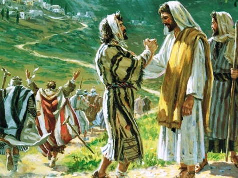 La vida y las enseñanzas de Jesús de Nazaret.: Los diez leprosos.