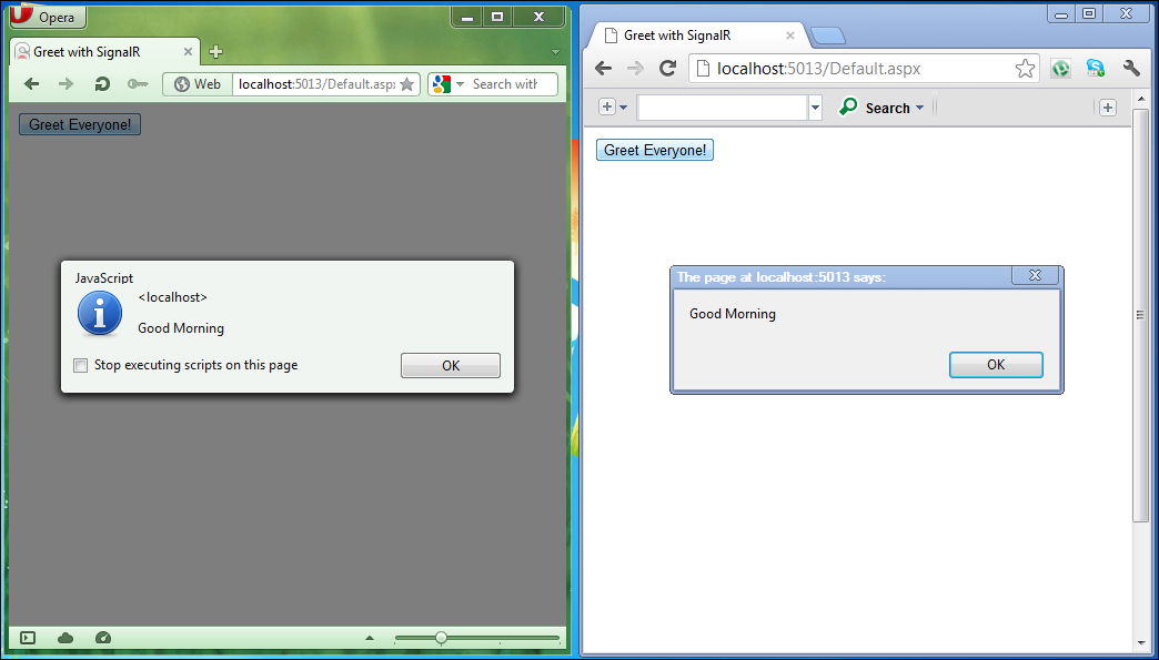 My online Notebook: Getting started with SignalR