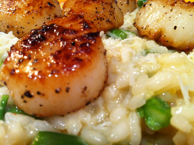 Douglas Kitchen Odyssey: Scallops with Lemon Asparagus Risotto