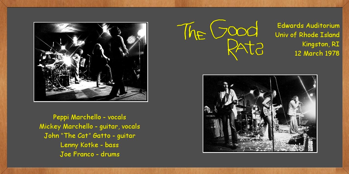 PLUMDUSTY'S PAGE: Good Rats 1978-03-12 Edwards Auditorium University of ...