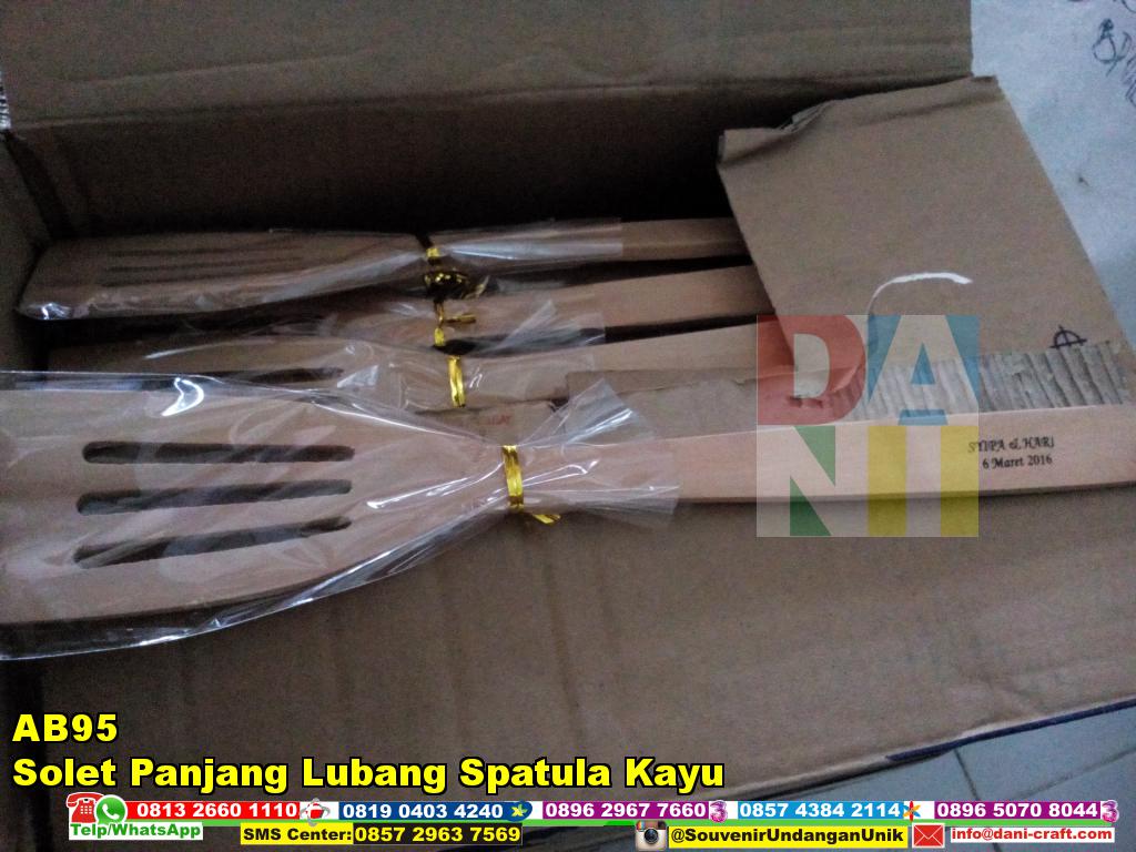 Solet Panjang Berlubang, Spatula Kayu | Souvenir Pernikahan