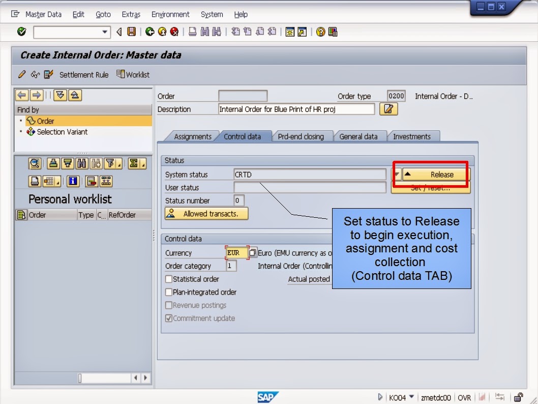 青蛙SAP分享 Froggy's SAP sharing: Step by Step HR : KO04 (Create Internal ...