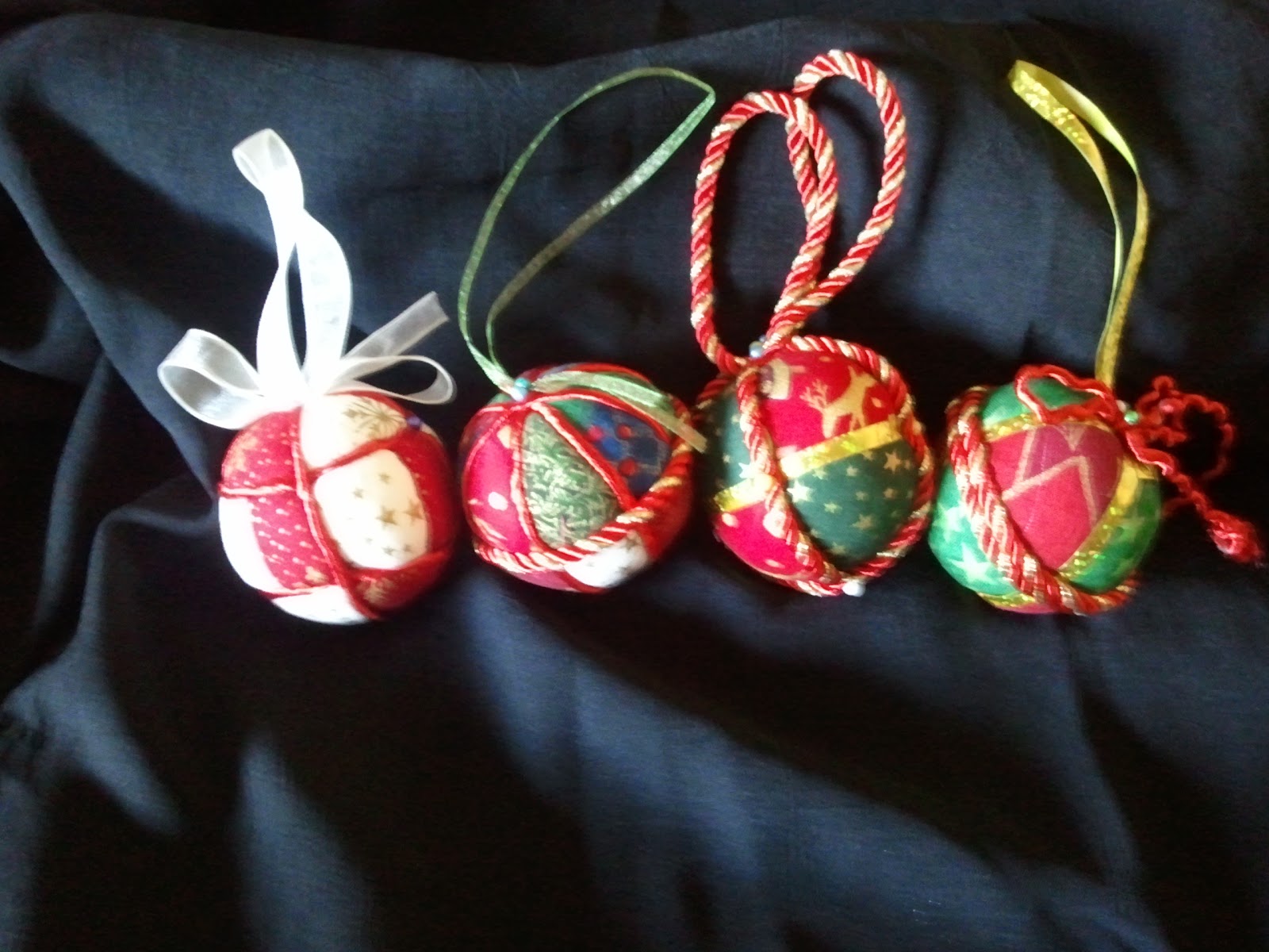 Scrap Mi rinconcito: Bolas de Navidad de Patchwork!