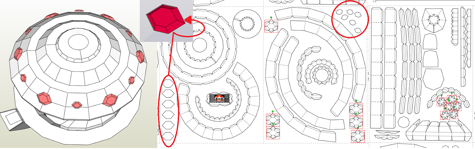 .: Dr Wily Ufo 1 Papercraft