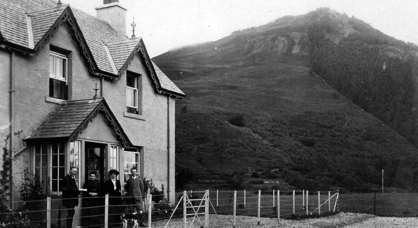 Tour Scotland: Old Photograph Parsonage Kinloch Rannoch Perthshire Scotland