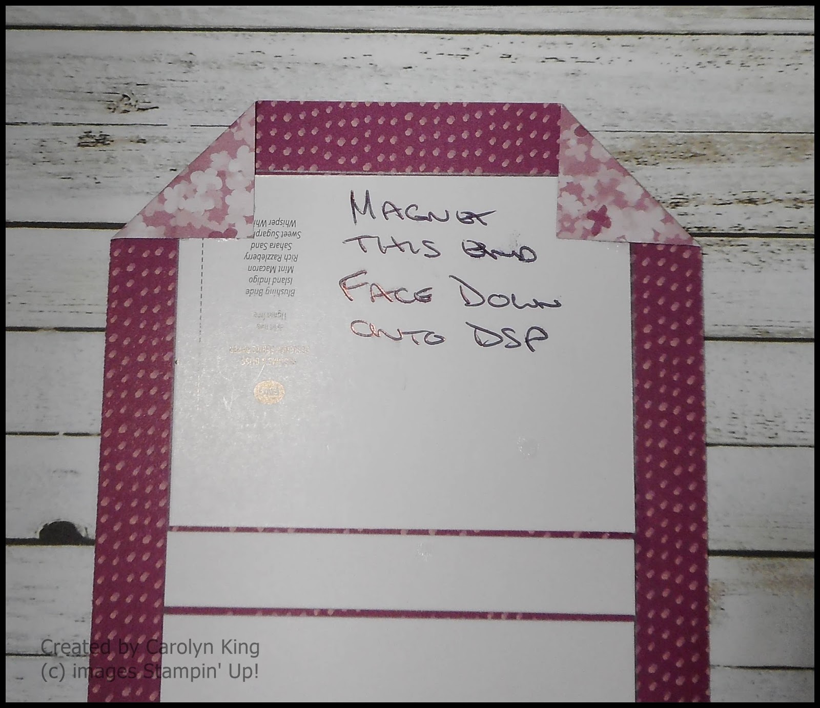 Carolyn King: Purse Post-it Note/Calendar Instructions