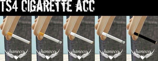My Sims 4 Blog: Accessory Cigarette and Poses by Haneco