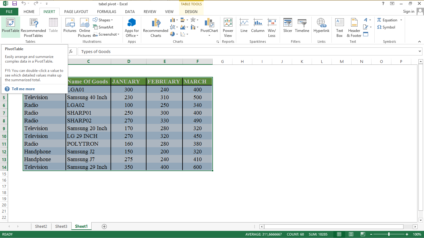 Pivot Table itu apa sih?