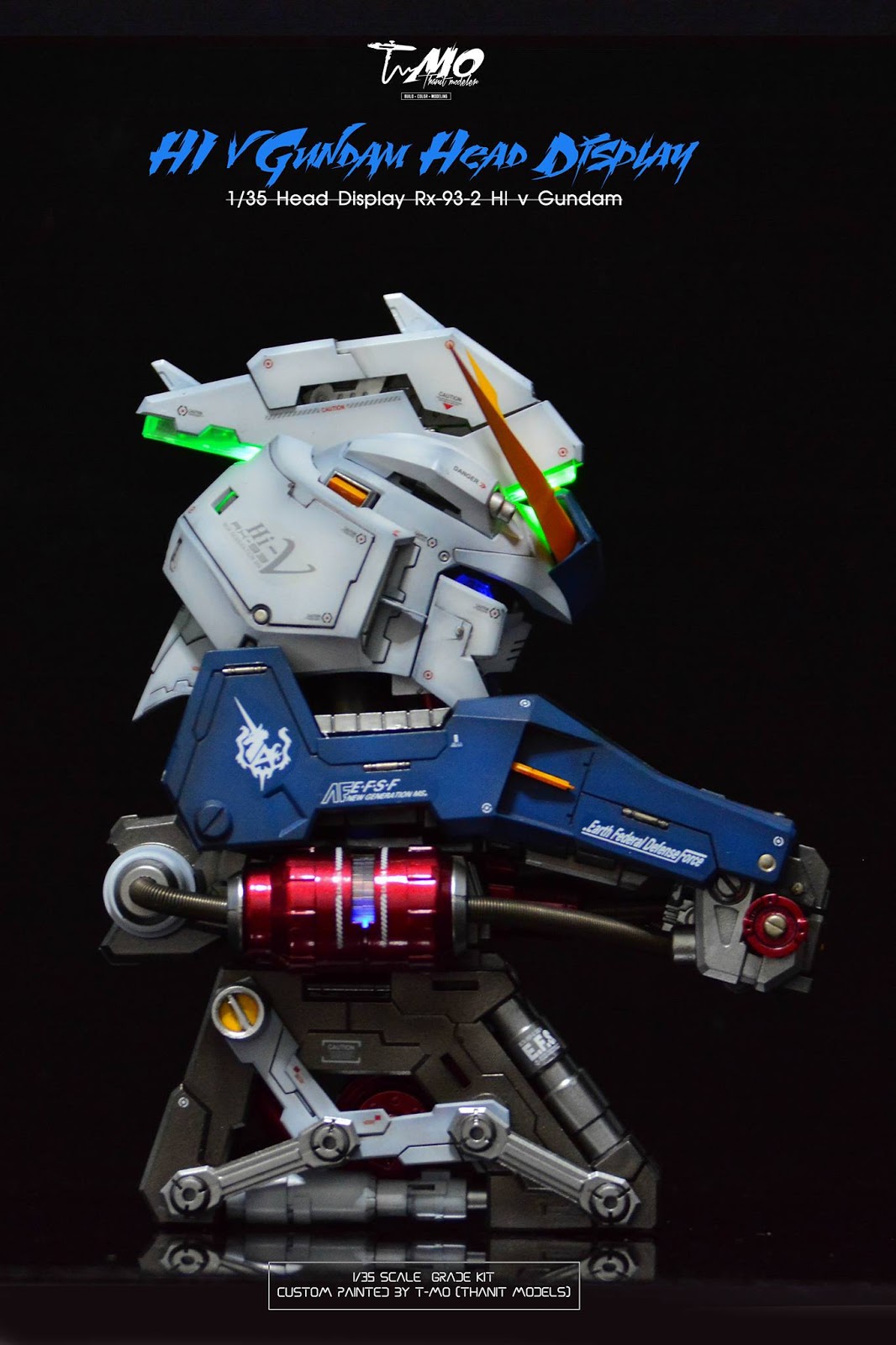 Custom Build: 1/35 hi-nu Gundam Head Display