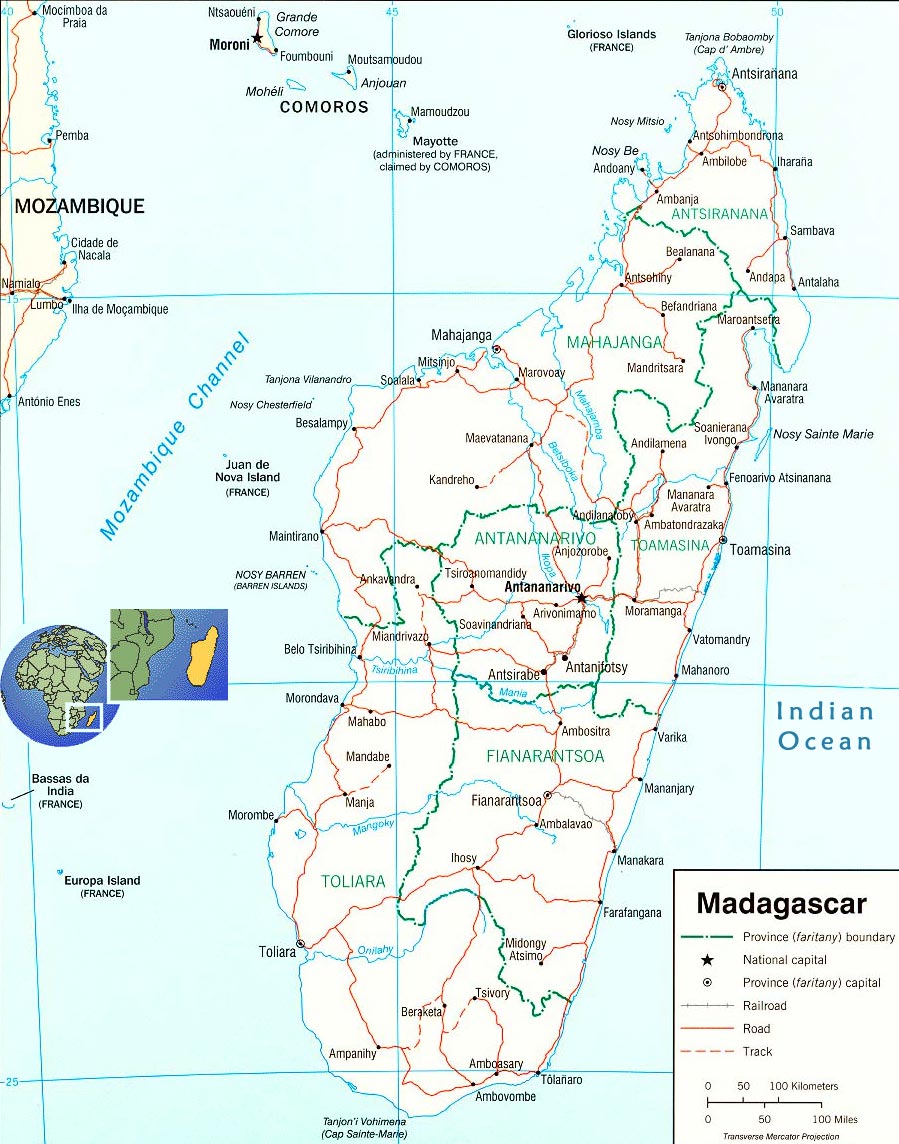 Madagascar | Mapas Geográficos de Madagascar - Mundo Hispánico™