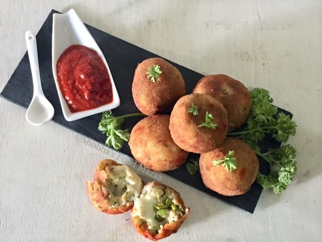 Shobha's Food Mazaa: ARANCINI / ITALIAN CHEESY RICE BALLS