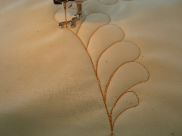 Thread Head: Free Motion Feather Tutorial