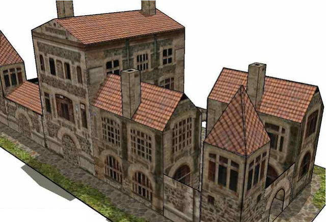 Ancient Roman Villa - Free Papercraft Models Template Download! - Free ...