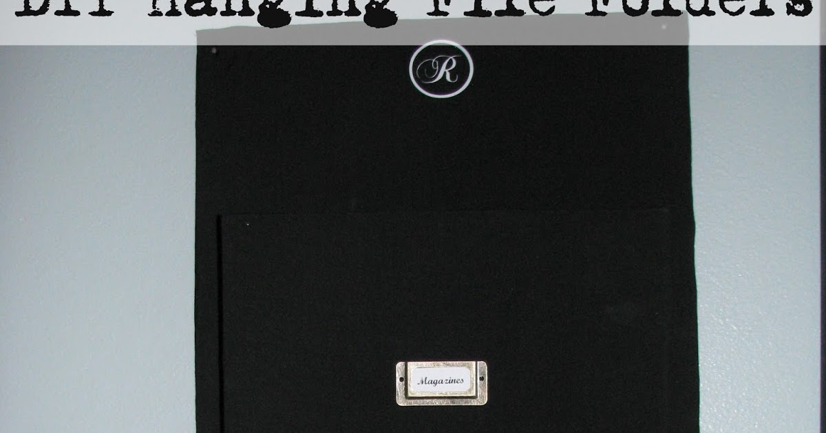 My So-Called DIY Blog: DIY Hanging Wall File