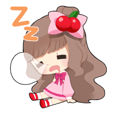 png : sticker1908 - LINE PLAY Cherry's Sweet Day