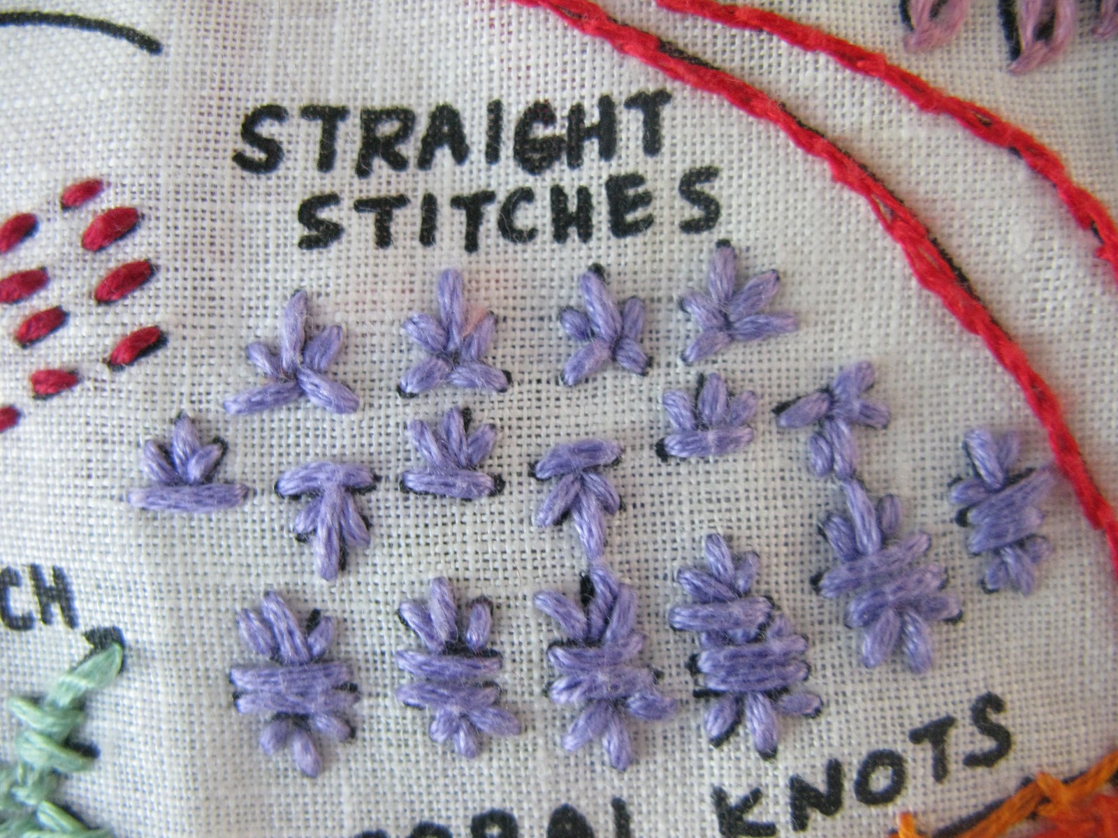 Sew Nancy: drop cloth stitch sampler