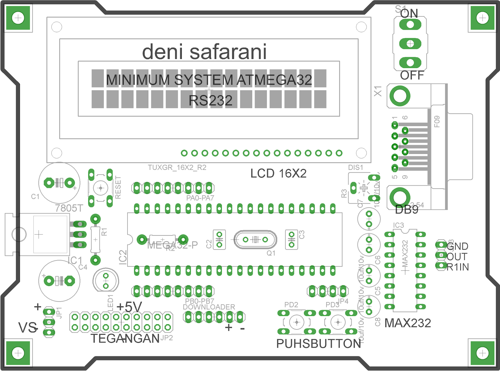 MIMIMUN SYTEM ATMEGA 16,32,8535 DAN KOMUNIKASI SERIAL RS 232 | Belajar ...