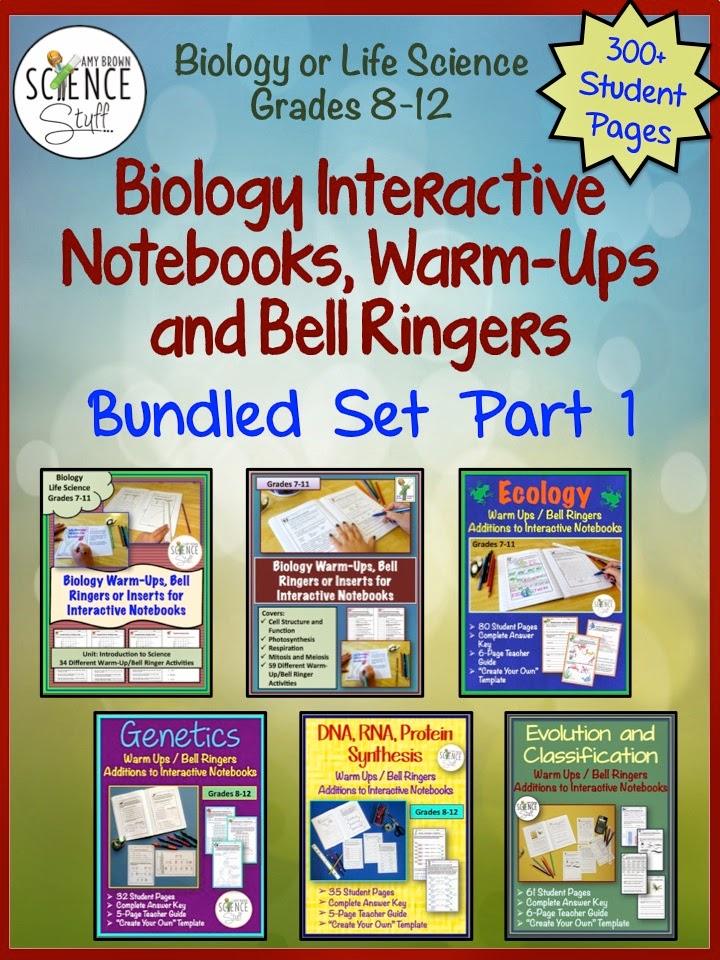 Amy Brown Science: Giant Bundle of Interactive Notebook Pages and Warm-Ups