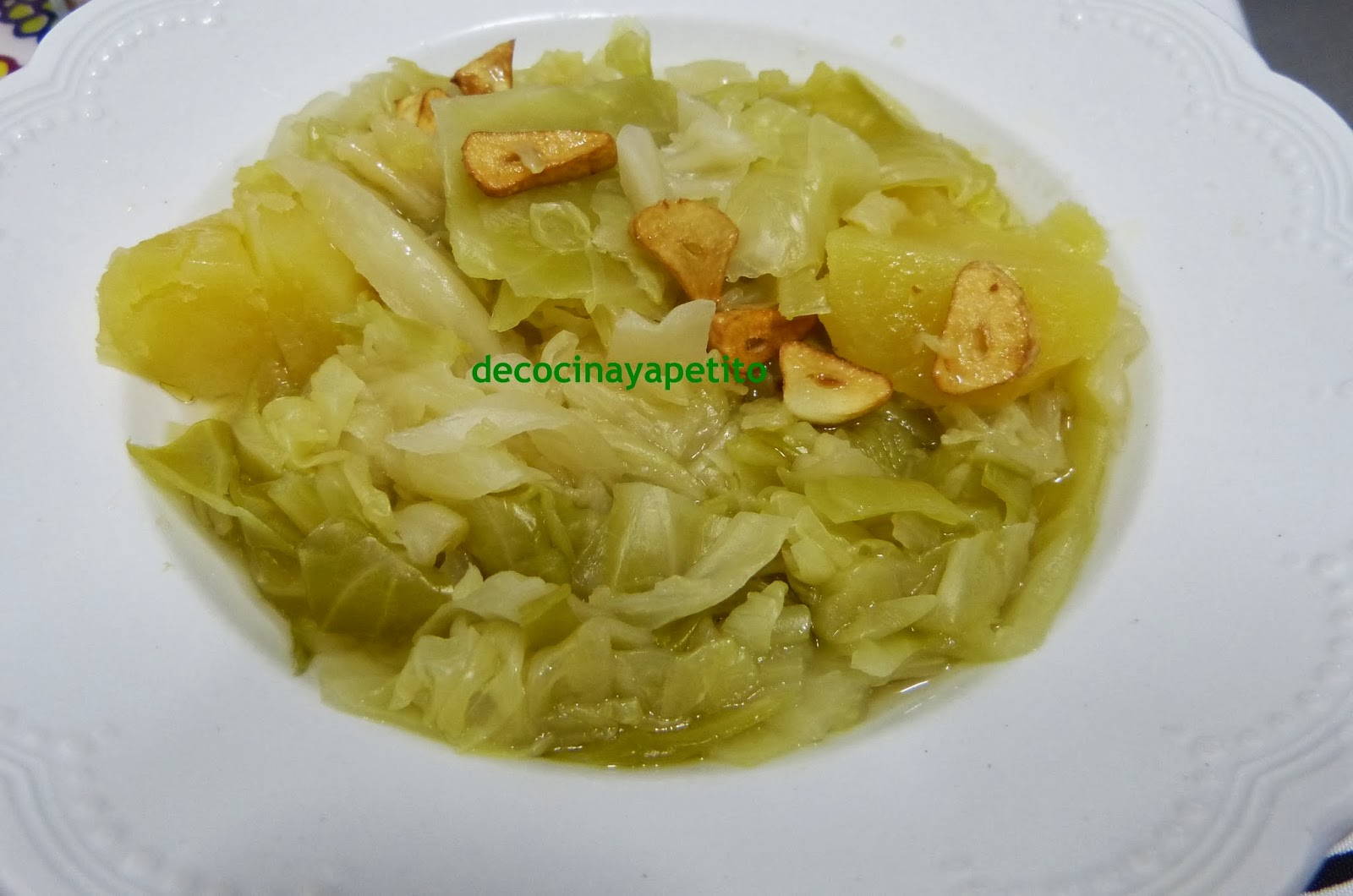 Cocinando con Vicky, recetas de cocina: REPOLLO con salsa de ajos ...