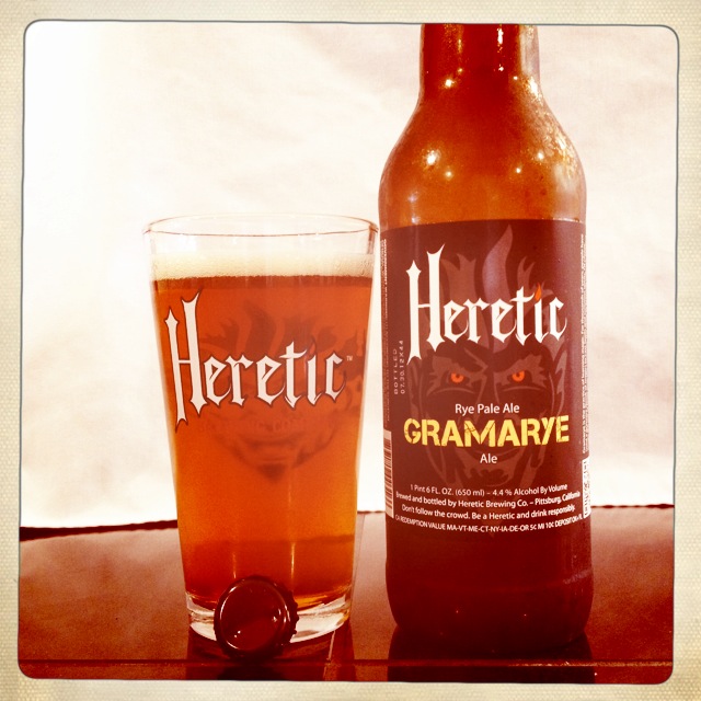 NorCal Beer Blog: Heretic Brewing Co. Gramarye Rye Pale Ale