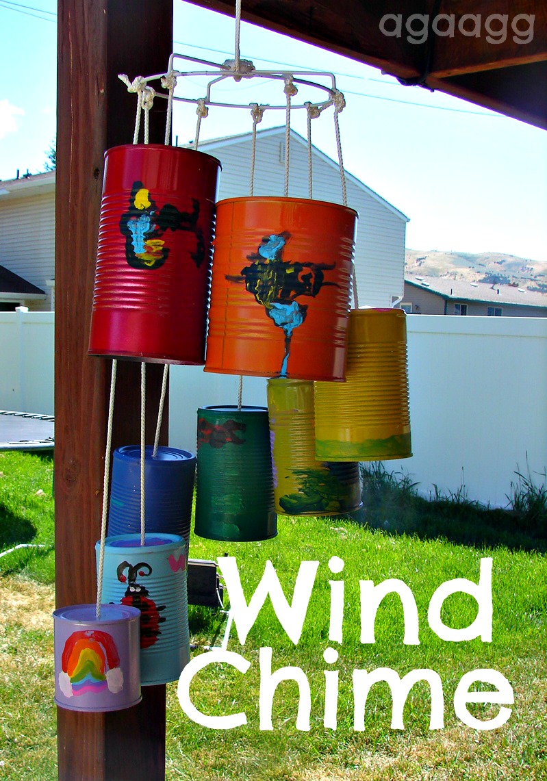 wind chime-kid craft - A girl and a glue gun