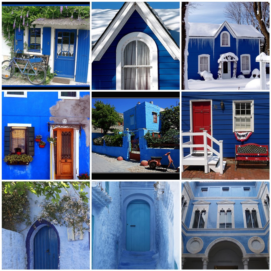 Teacup Lane: Blue Homes From Around The World