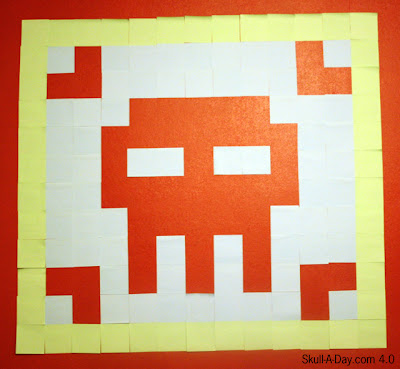 Post-its Skull