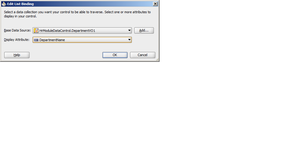 Java And Adf Learning Tutorial Populate Af Table Based On Value Selected From Dropdown Using
