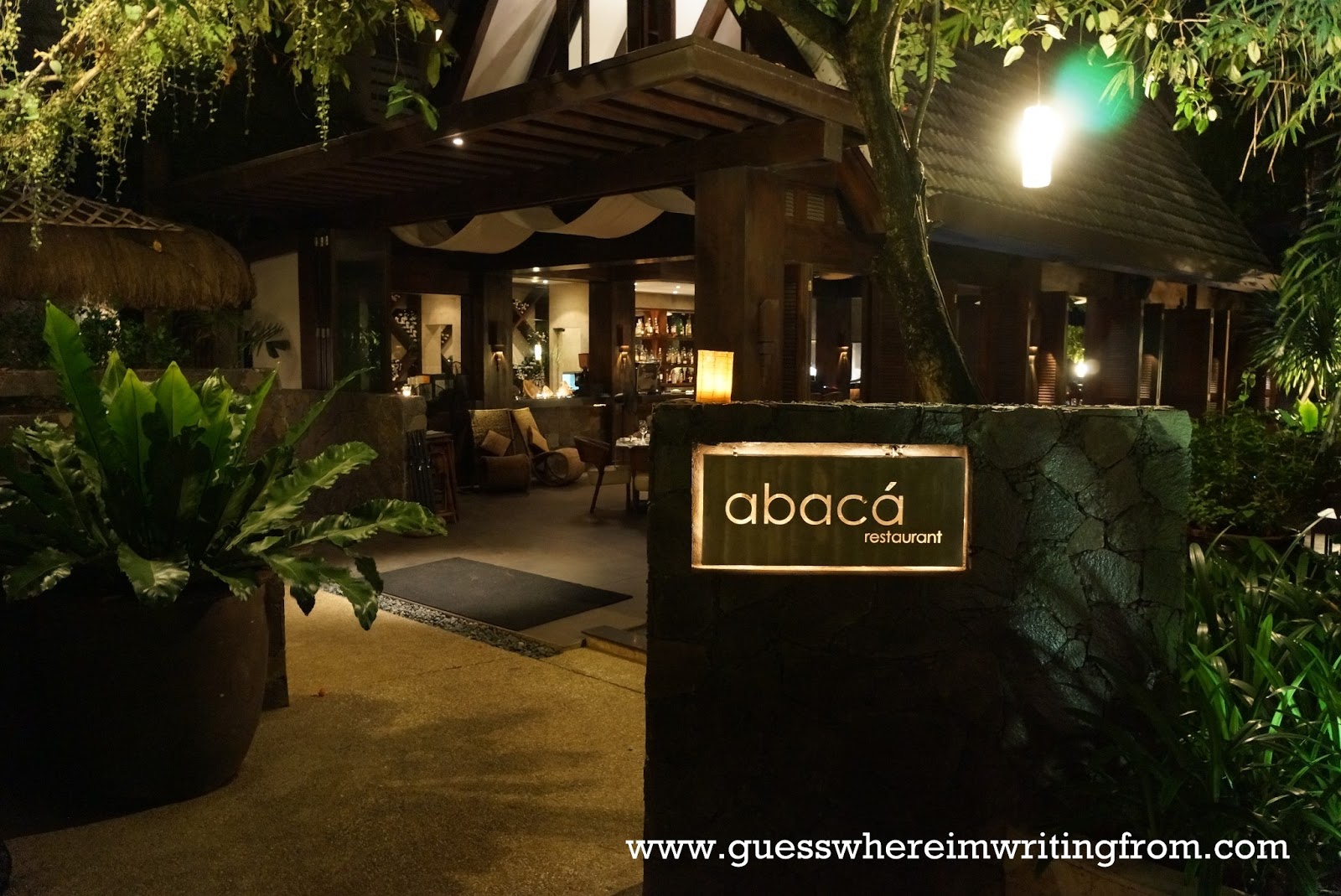 Guess where I'm writing from?: Food Tripping at Abaca Restaurant