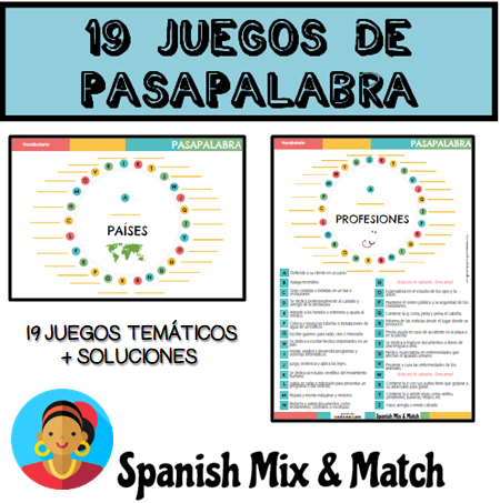 LACLASEDEELE: JUEGO DE PASAPALABRA PARA LA CLASE DE ESPAÑOL