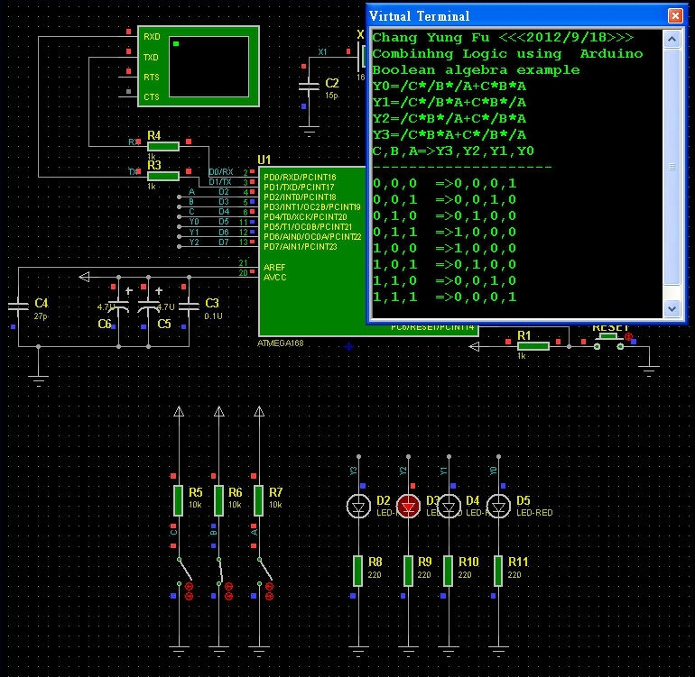 Arduino at Hualien: Boolean Algebra