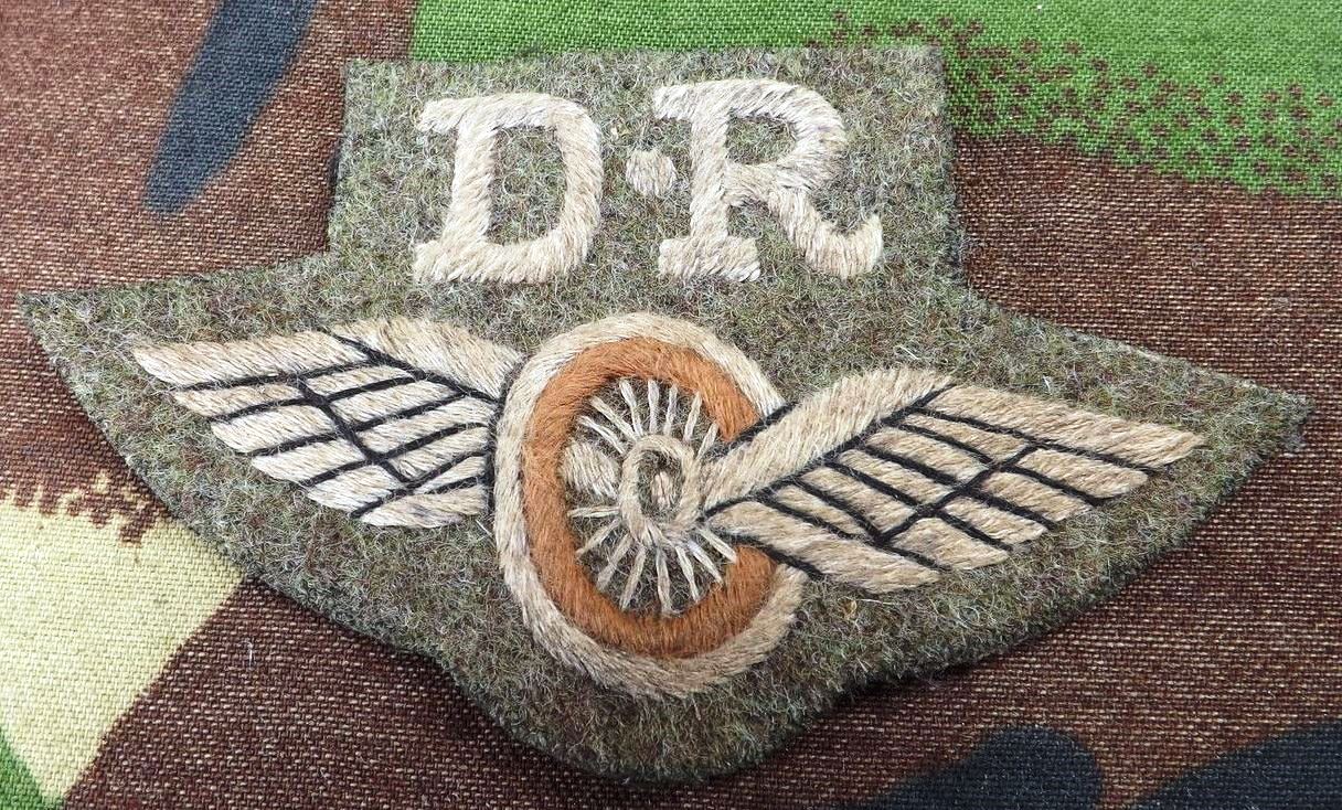 1941 Harley Davidson WL Restoration : Dispatch Rider Patch from World War 2