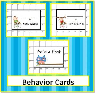 The Teacher Tattles: Behavior Cards