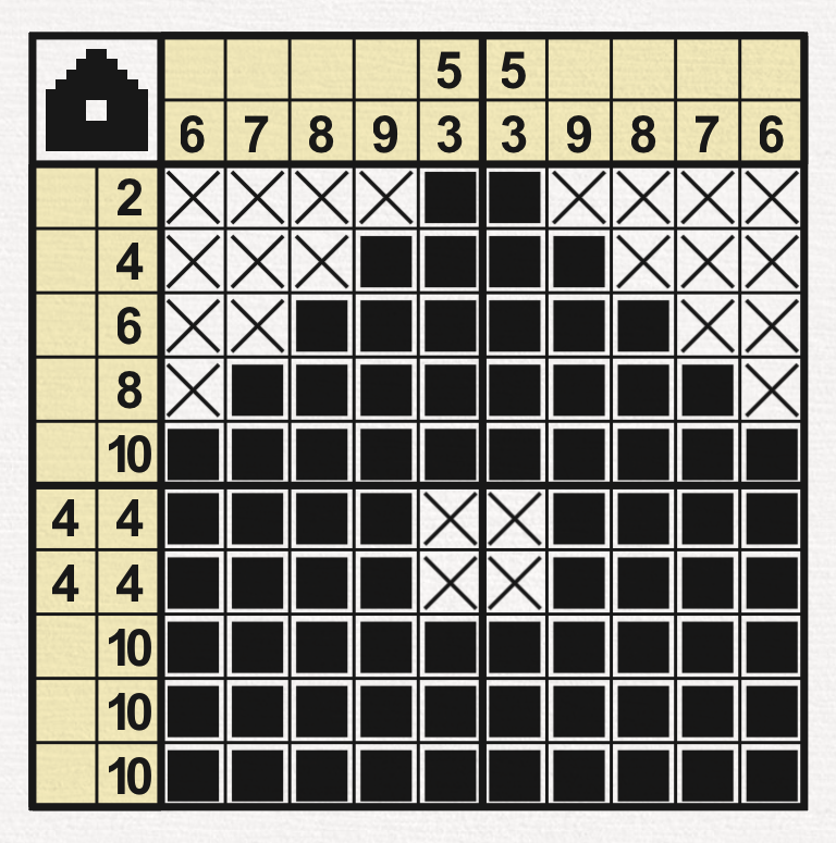 Nonograms Katana Solutions: 10X10 - HOME