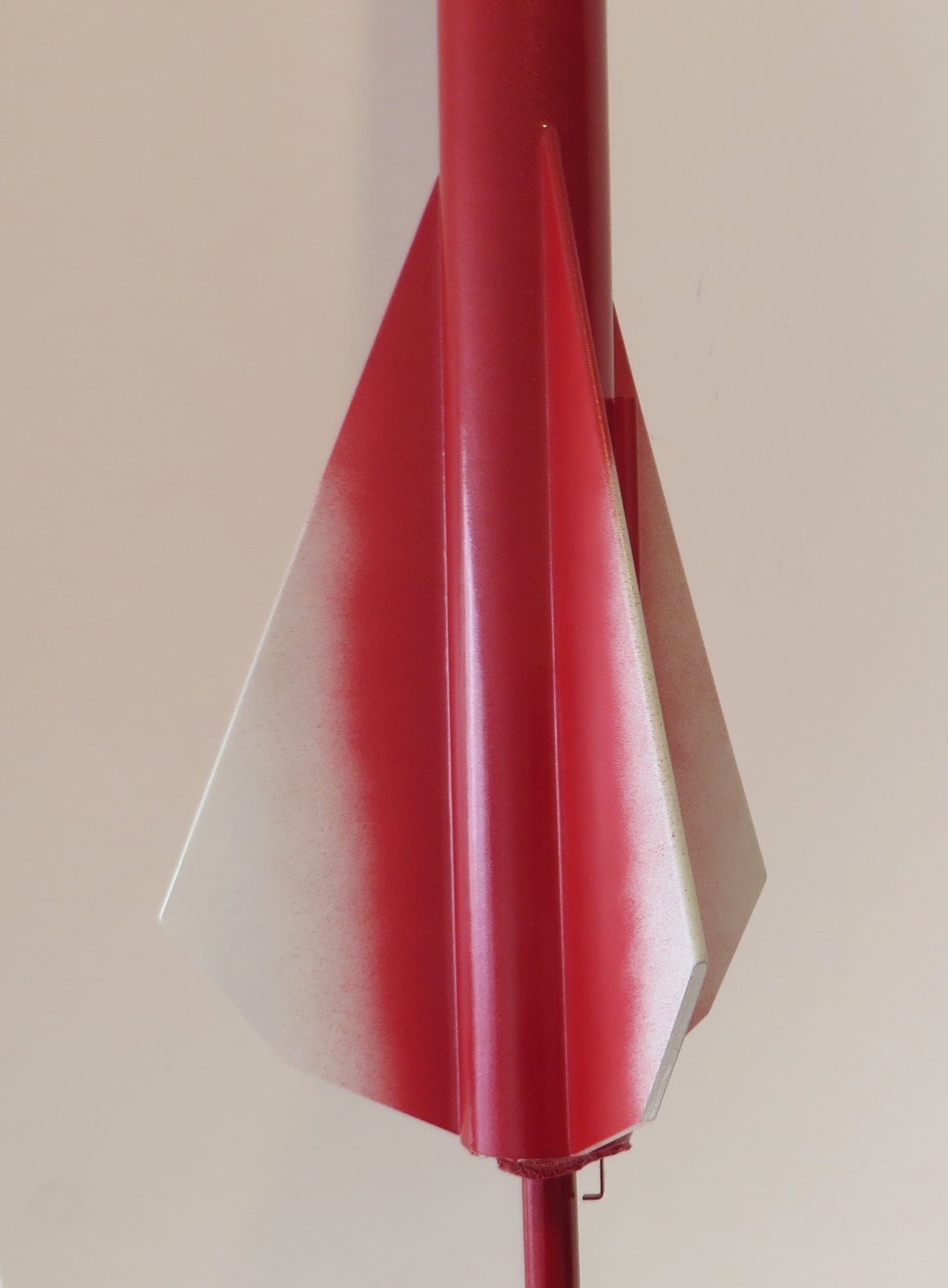 Model Rocket Building: Estes Hi-Flier XL, #3226 Build, Part 16, Red Paint
