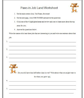 School Counselor's Rock: Career Development-Third Grade