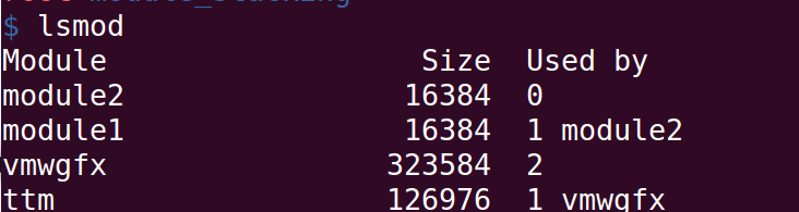 Linux Module Stacking Example