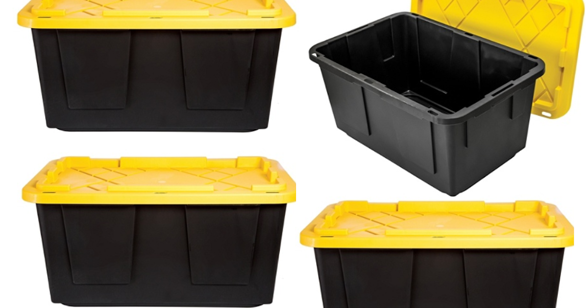 4 Pack 27 Gallon Greenmade Storage Totes $28.77 (Reg $45) + Free Store ...