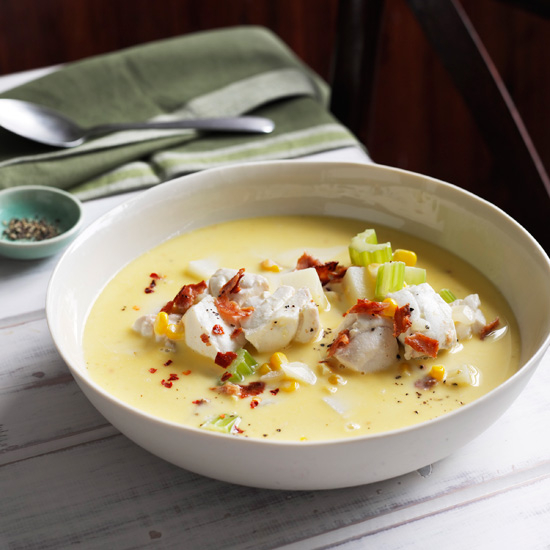 Wandering Brook: Corn-and-Cod Chowder