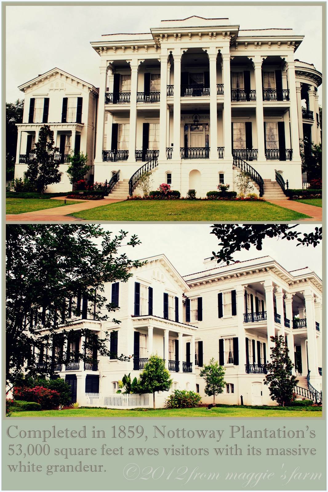 Notes from Maggie's Farm: road trip! the river road: nottoway plantation