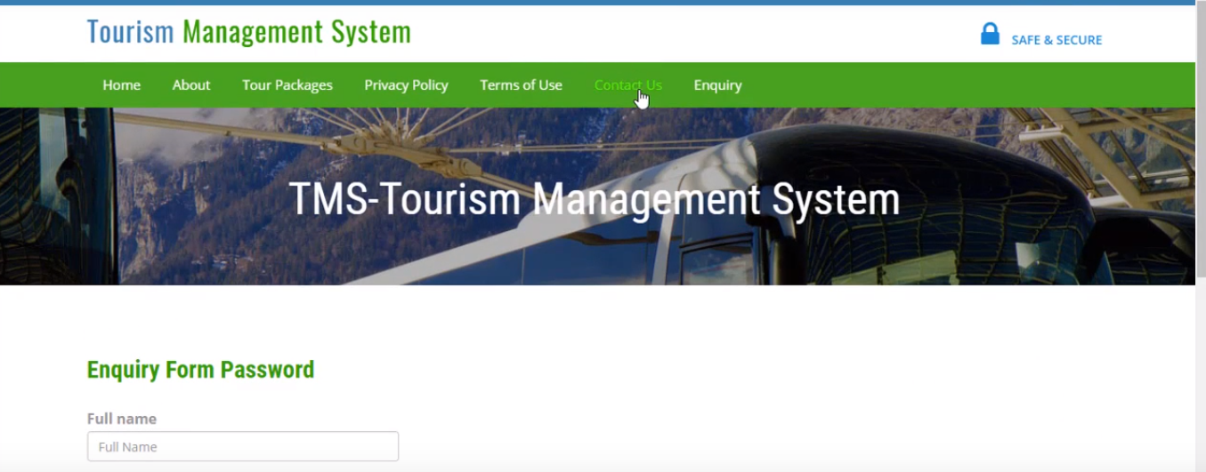 Tourism Management System Complete Project PHP 2019 | Get Free Source code