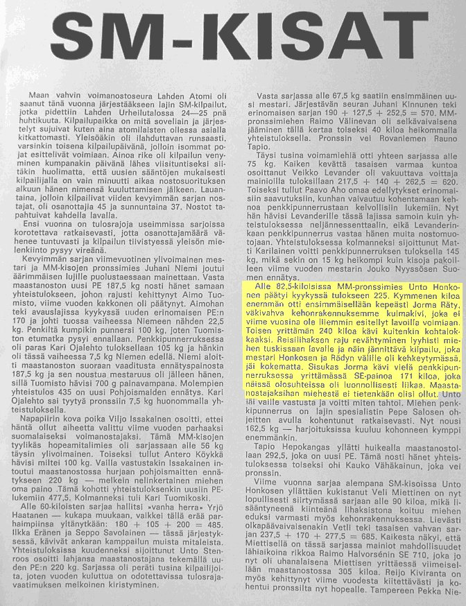 Jorma Raty - The Best Back In The World: | 1976