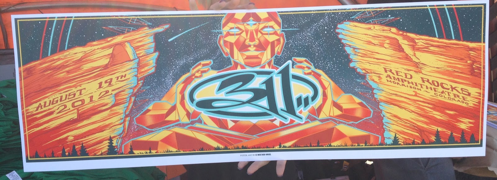 INSIDE THE ROCK POSTER FRAME BLOG: Munk One 311 Red Rocks and Irvine ...