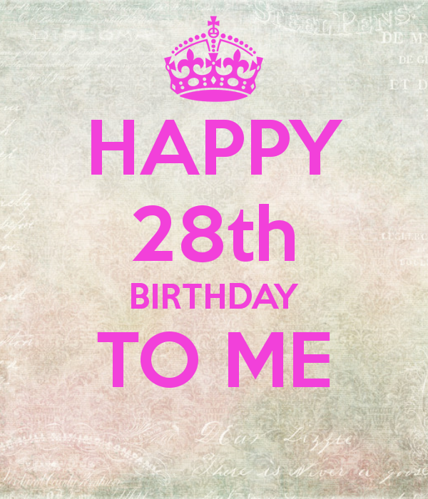 Happy 28th Birthday To Me Images