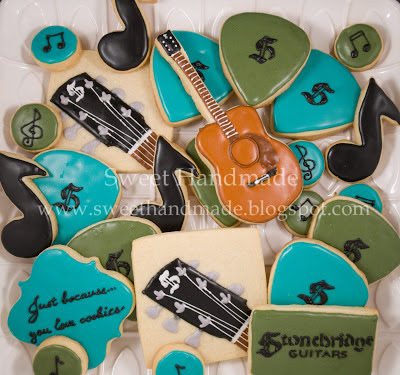 Sweet Handmade Cookies: Stonebridge Guitar Cookie Set