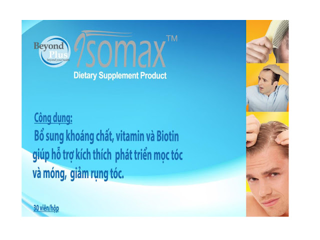 ISOMAX Hỗ trợ kích thích phát triển mọc tóc và móng, giảm rụng tóc ...