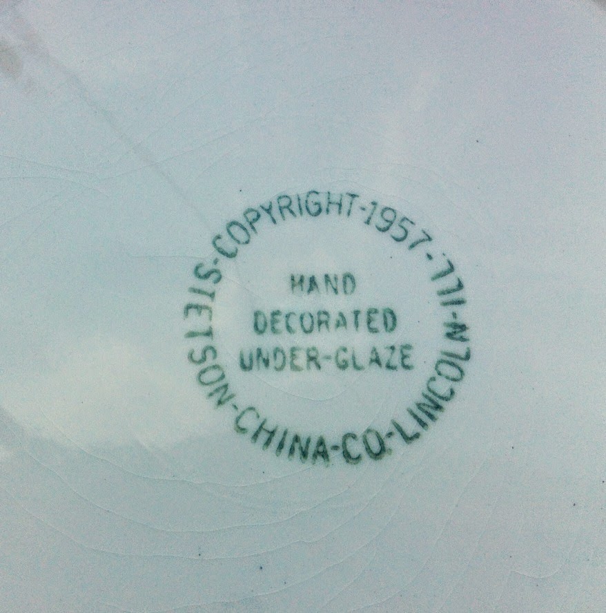 Kitschy Vintage: Mystery Stetson China Pattern - 1957